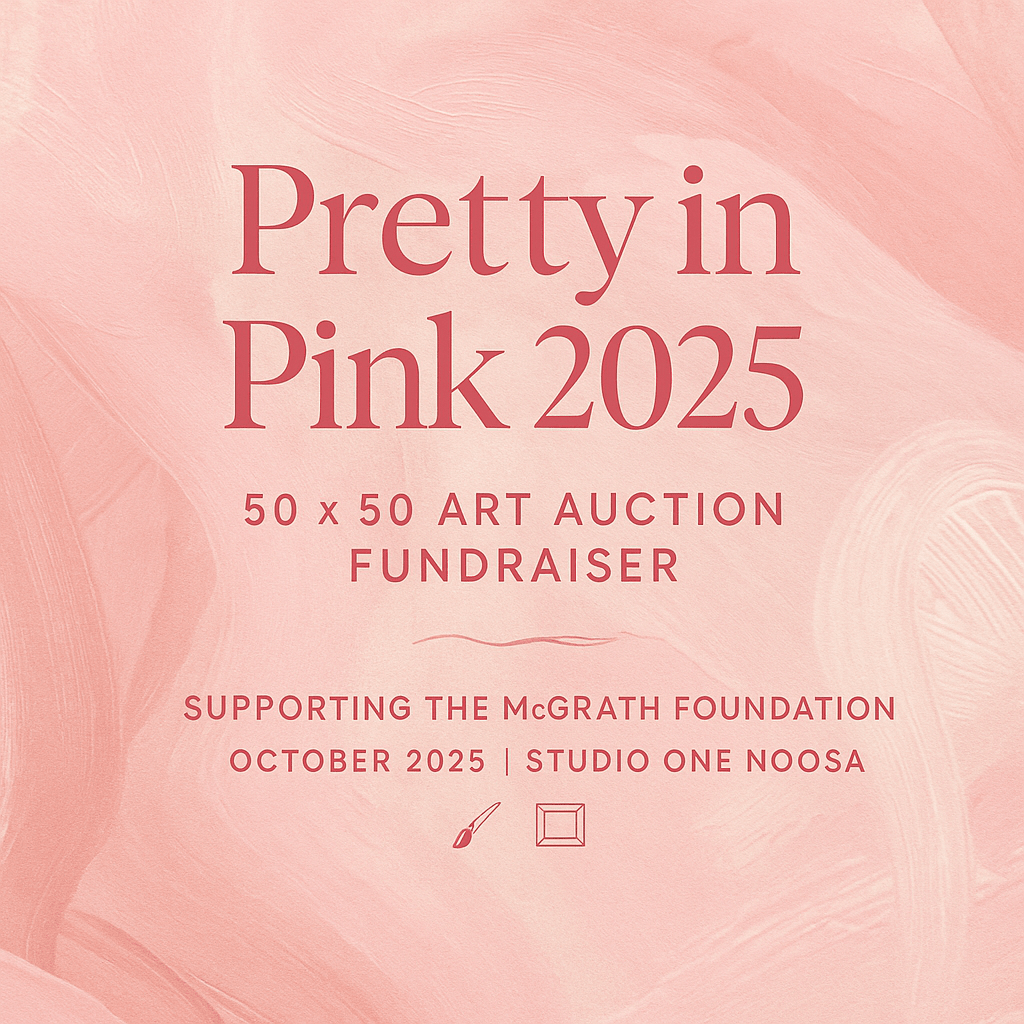 Pretty in Pink 2025 - 50x50 - Studio One Noosa Art Fundraiser for McGr ...